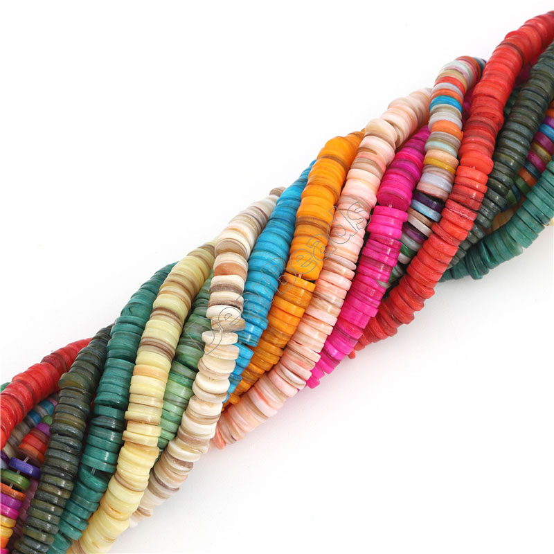 Colorful Shell Heishi Beads for Jewelry Making - Dearbeads